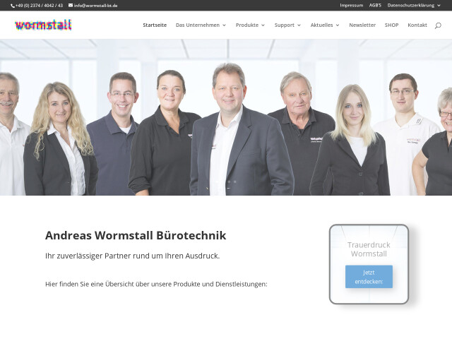 Andreas Wormstall Bürotechnik Iserlohn | Öffnungszeiten | Telefon | Adresse