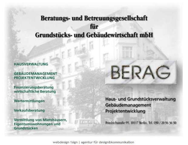 BERAG Beratungs- u. Betreuungsges. für Grundstücks- u ...